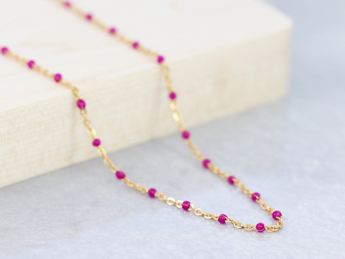 Beaded Chain Necklace – Sloane Jewelry Design
